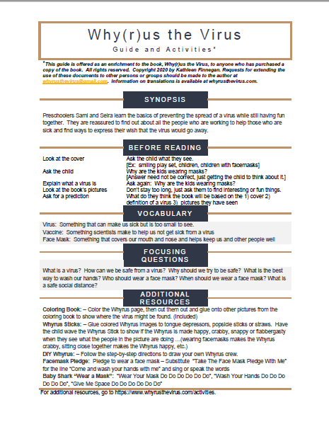 Free Simple Lesson Plan for Why(r)us the Virus - Why(r)us The Virus